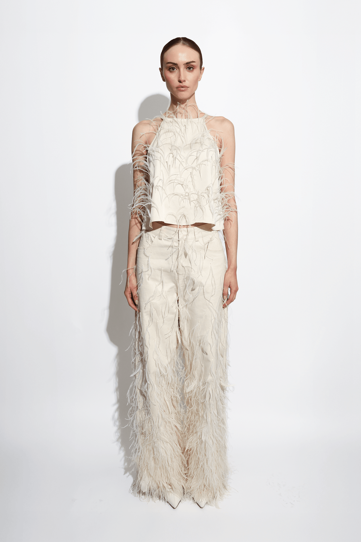 Luxury Feather Jackets, Feather Pants & Cuffs | LAPOINTE