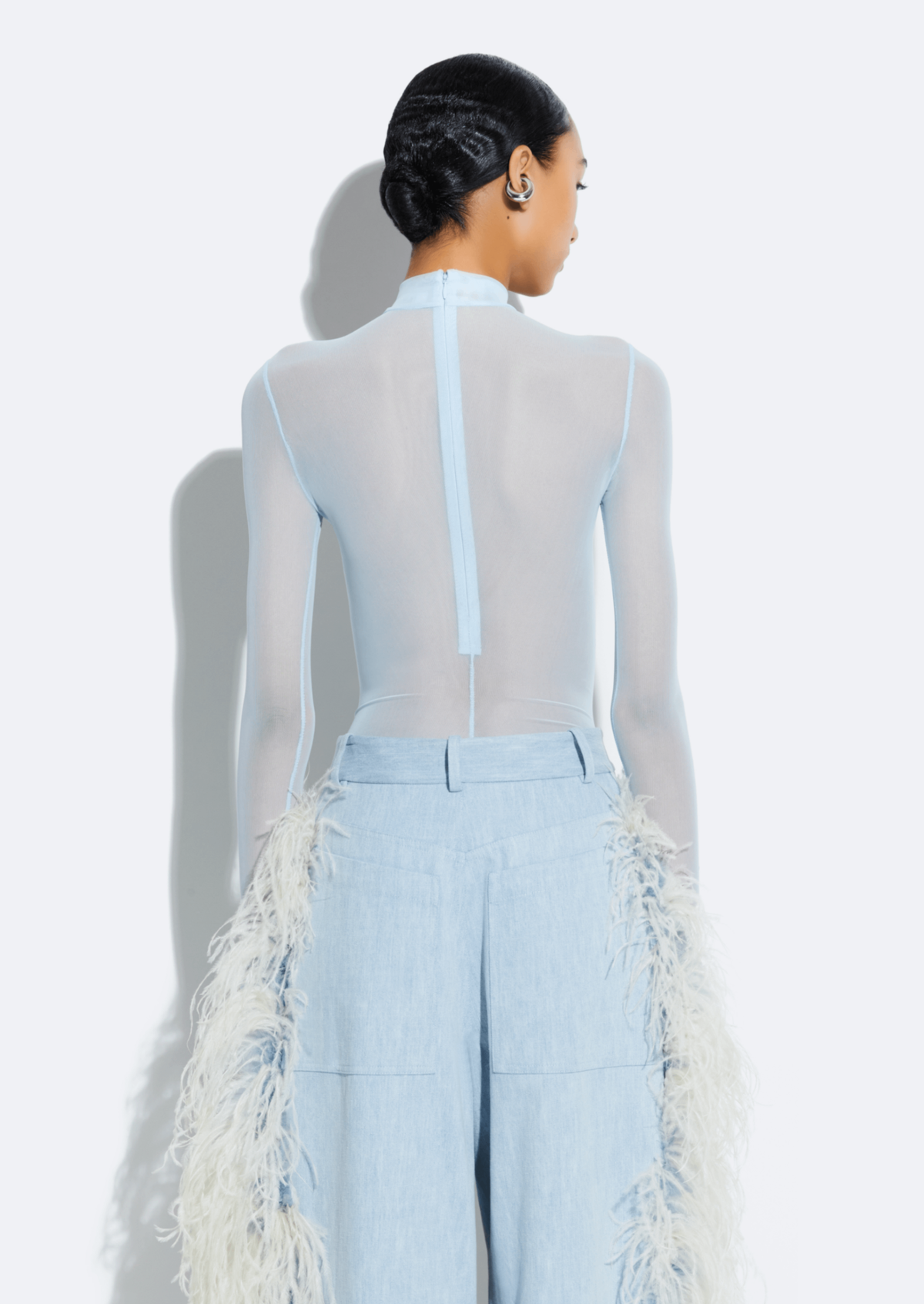 Bodysuits | Mesh & Faux Leather Bodies | LAPOINTE